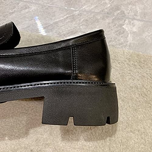 Women Casual Shoes Fashion Spring New Casual Retro Style Comfortable Square Heel Thick Heel Slip On Shoes Womens Sandals No Heels Black