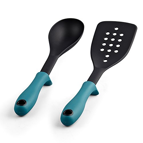 Cook N Home 12-Piece Nonstick Stay Cool Handle Cookware Set, Turquoise