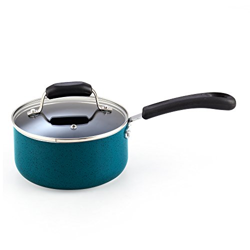 Cook N Home 12-Piece Nonstick Stay Cool Handle Cookware Set, Turquoise