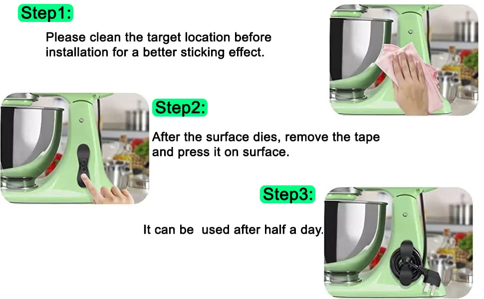 Cord Organizer for Kitchen Appliances Receiving Reel Upgraded, Best Power Cord Holder Winder Wrappers Silicone with Stick On Adhesive Amlits Accessories for Mixer, Pressure Cooker, Air Fryer (3 Pack)