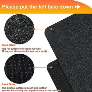 Advantez Heat Resistant Mat for Air Fryer, 3Pcs Multi-size Heat Resistant Mat with Sliders Function, Reusable Kitchen Countertop Protector Mat for Air Fryer Coffee Maker Blender Microwave