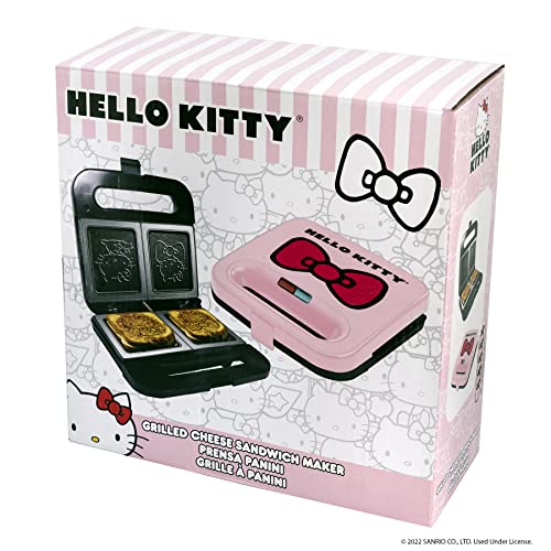 Uncanny Brands Hello Kitty Grilled Cheese Maker- Panini Press and Compact Indoor Grill