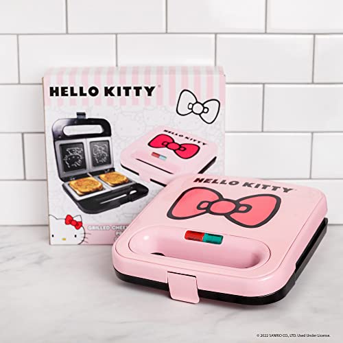 Uncanny Brands Hello Kitty Grilled Cheese Maker- Panini Press and Compact Indoor Grill