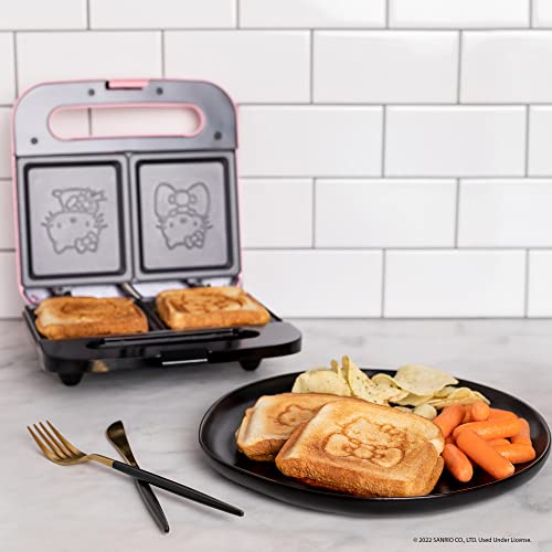 Uncanny Brands Hello Kitty Grilled Cheese Maker- Panini Press and Compact Indoor Grill