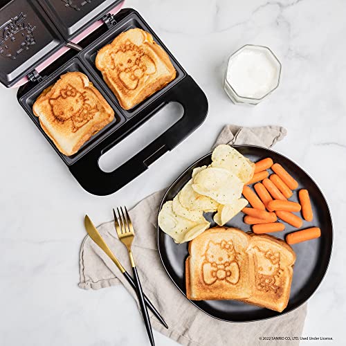 Uncanny Brands Hello Kitty Grilled Cheese Maker- Panini Press and Compact Indoor Grill