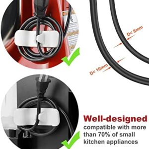 Cord Organizer for Kitchen Appliances 6 Pack Adhesive Cord Winder Wrapper Holder Cable Organizer for Small Home Appliances on Mixer,Blender,Coffee Maker