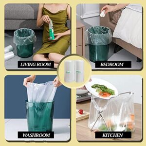 Small Trash Bags 4 Gallon 110 Count, Clear Waste Basket Trash Bags for Bathroom, Kitchen, Bedroom, 5 Gallon Garbage Bags Unscented Can 15 Liters