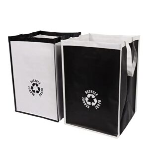 lily queen recycle waste bin for kitchen home trash sorting bins bag base plate waterproof baskets container polypropylene 2 set