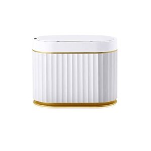 trash can smart sensor trash can desk small lovely mini light luxury wind mini basket bucket small garbage can，4l trash can wastebasket