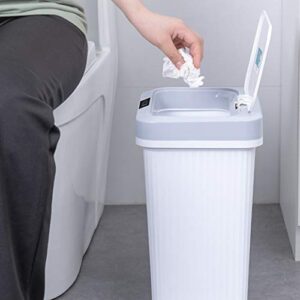 WENLII 16L Smart Automatic Sensor Dustbin Trash Can USB Rechargeable Induction Waste Bin Rubbish Can Home Living Room Garbage Bucket (Color : E)