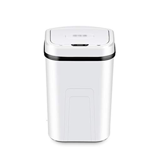 WENLII 15L Smart Induction Trash Can Sensor Large Automatic Trash Bin Home Intelligent Electric Garbage for Bathroom Kitchen