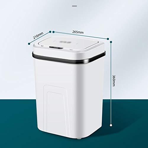 WENLII 15L Smart Induction Trash Can Sensor Large Automatic Trash Bin Home Intelligent Electric Garbage for Bathroom Kitchen