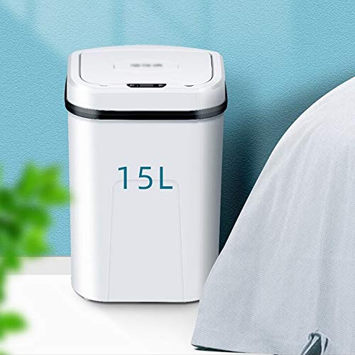 WENLII 15L Smart Induction Trash Can Sensor Large Automatic Trash Bin Home Intelligent Electric Garbage for Bathroom Kitchen