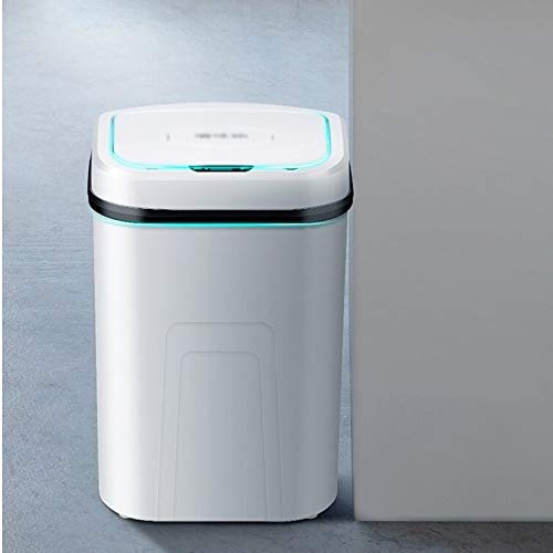 WENLII 15L Smart Induction Trash Can Sensor Large Automatic Trash Bin Home Intelligent Electric Garbage for Bathroom Kitchen