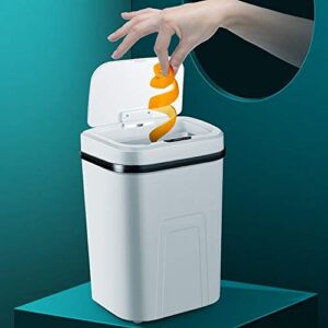 WENLII 15L Smart Induction Trash Can Sensor Large Automatic Trash Bin Home Intelligent Electric Garbage for Bathroom Kitchen