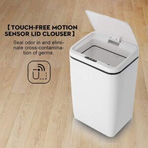 WENLII 12L Smart Trash Can Induction Type Household Children's Living Room with Lid High-end Simple Retro Toilet Electric Waste