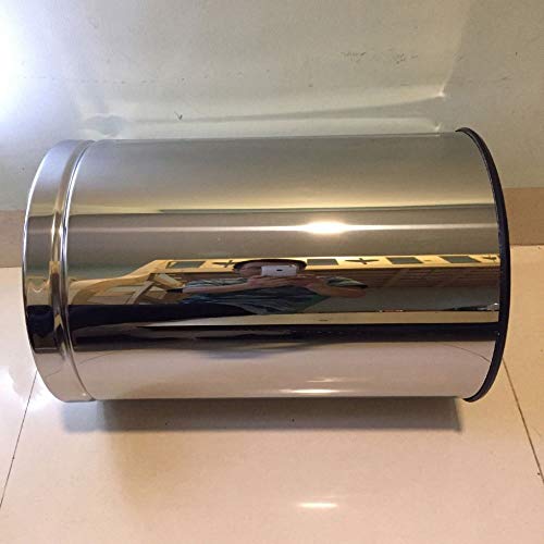 WENLII 6L/9L/12L Auto Close Trash Can Sensor Waste Bin Touchless Dustbin Garbage Bucket Stainless Steel Batteries Power (Size : 9l)