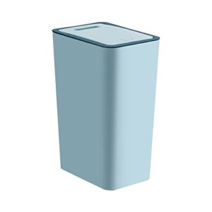 scuube trash bin trash can wastebasket 10l/2.6 gallon compact garbage can, trash can with lid, wastebaskets for bathroom, bedroom,kitchen,small space living garbage can waste bin (color : onecolor)