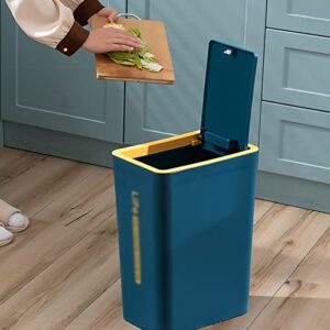 SCUUBE Trash Bin Trash Can Wastebasket 10L/2.6 Gallon Compact Garbage Can, Trash Can with Lid, Wastebaskets for Bathroom, Bedroom,Kitchen,Small Space Living Garbage Can Waste Bin (Color : OneColor)