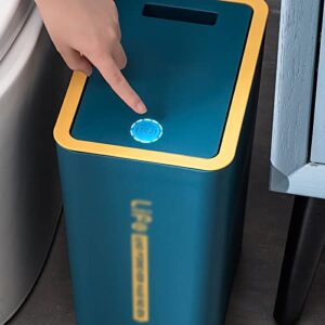 SCUUBE Trash Bin Trash Can Wastebasket 10L/2.6 Gallon Compact Garbage Can, Trash Can with Lid, Wastebaskets for Bathroom, Bedroom,Kitchen,Small Space Living Garbage Can Waste Bin (Color : OneColor)