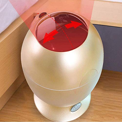 CXDTBH Automatic Motion Sensor Trash Can，Touchless Golden Egg Garbage Can，Kitchen Trash Can for Bathroom Bedroom Home Office， Trash Can for Bedroom