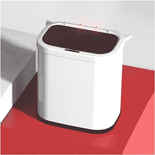 CXDTBH 10L Creativity Cute Smart Trash Can Household Automatic Trash Can with Lid Small Bathroom Garbage Can Touchless Trash Can Trash Can for Bedroom (Color : OneColor)