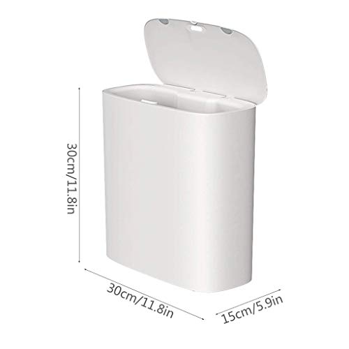 CXDTBH Automatic Trash Can Household Narrow Trash Can with Lid Plastic Toilet Smart Trash Can Bedroom Electric Trash Can (Color : E, Size : 2 Set Meal)