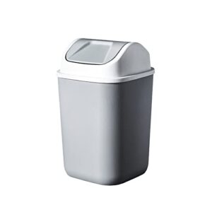 trash bin trash can wastebasket trash can with swing lid,garbage can wastebaskets for bathroom bedroom office kitchen dormitory hotel restaurant garbage can waste bin (color : onecolor, size : ch)