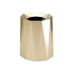 trash can fashion light luxury trash cans suitable for paper baskets in bedroom living room study without cover design trash cans trash can wastebasket (color : gold)