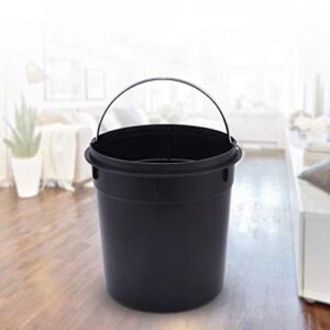 XQ-Gforward linghuan Trash bin Purple Dustbins, Solid Color Round Creative Refuse Bin Kitchen Bathroom Waterproof Trash Can Mute Bedroom Trash Can Indoor