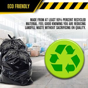 Ultrasac 39 Gallon Garbage Bags (HUGE 100 Pack) 33" x 43" Heavy Duty Industrial Yard Waste Bag - Professional Outdoor Trash Bags for Contractors and more (Pack of 100) (769646)