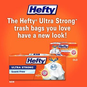 Hefty Ultra Strong Tall Kitchen Trash Bags, Unscented, 13 Gallon, (80 Count)