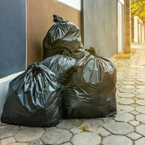 Tasker 55 Gallon Trash Bags, (Huge 50 Bags w/Ties) Extra Large Trash Bags 55 Gallon, Lawn and Leaf Bags, Extra Large Trash Can Liners, 60 Gallon Trash Bags, 50 Gallon Trash Bags, 55 Gal Trash Bags.