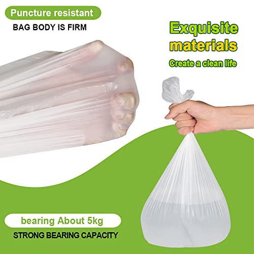 WVLIROD Small Trash Bags 240 Counts 6 Gallon 24 Liters Garbage Bags Wastebasket Bin Liners Plastic Trash Bags for Bathroom Bedroom Office Trash Can