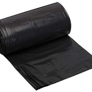 AmazonCommercial 40-45 Gallon Trash Bags 38" x 46" - 1.5 MIL Black Commercial Garbage Bags, Compatible with Rubbermaid Brute - 100 Count