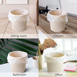 1 Gallon 80 Counts Strong Trash Bags Garbage Bags by Teivio, Bathroom Trash Can Bin Liners, Small Plastic Bags for Home Office Kitchen, Clear