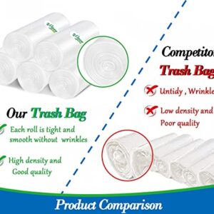 1.2 gallon trash can liners,Small clear Garbage Bags 300,Extra Strong 1 2 Gal Trash Bag,Fit 4.5-6 liters trash Bin Liners for Home Office Kitchen