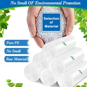 1.2 gallon trash can liners,Small clear Garbage Bags 300,Extra Strong 1 2 Gal Trash Bag,Fit 4.5-6 liters trash Bin Liners for Home Office Kitchen