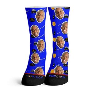 function – custom police officer doctor first responder gift men crew tall women pattern socks customize upload your face personalize photo picture cute printed colorful graphic novelty husband wife