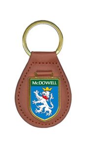 mcdowell family crest coat of arms key chains