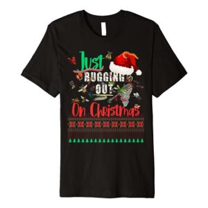 Just Bugging Out On Christmas Insects And Bugs Premium T-Shirt