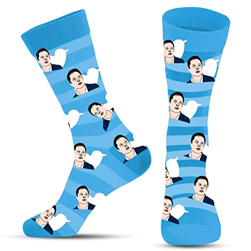 YIPINU Funny Elon Musk socks, 44 billion dollars worth of socks，Show Off Socks