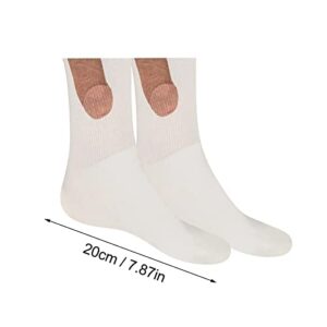 ULemeili Men's and Women's Fun Formal Socks Pattern Fun Casual Socks Bag Cotton Novelty Show Off Socks (N, One Size)