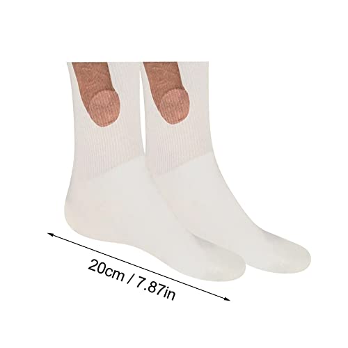 ULemeili Men's and Women's Fun Formal Socks Pattern Fun Casual Socks Bag Cotton Novelty Show Off Socks (N, One Size)