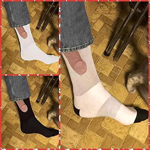 ULemeili Men's and Women's Fun Formal Socks Pattern Fun Casual Socks Bag Cotton Novelty Show Off Socks (N, One Size)