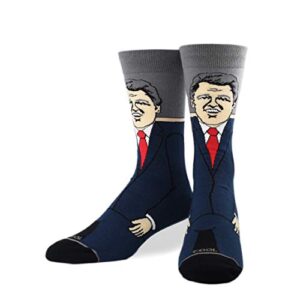 cool socks novelty crew socks men’s women’s, bill clinton, graphic print, large