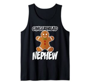 mens gingerbread nephew christmas stocking stuffer tank top