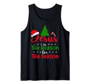 christian jesus the reason christmas stocking stuffer tank top