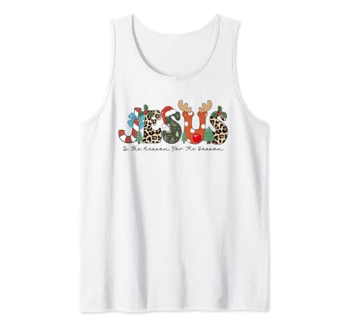 Christian Jesus The Reason Christmas Stocking Stuffer Tank Top