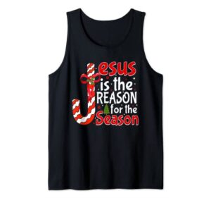 christian jesus the reason christmas stocking stuffer tank top